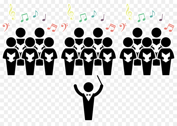 Free: Choir Conductor Silhouette - Vector illustration singing classes ...