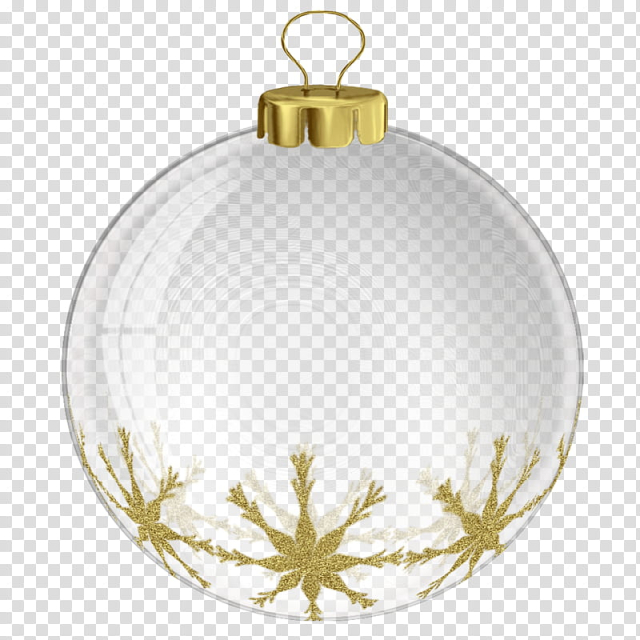 Free: Christmas balls, white and gold Christmas bauble art transparent ...