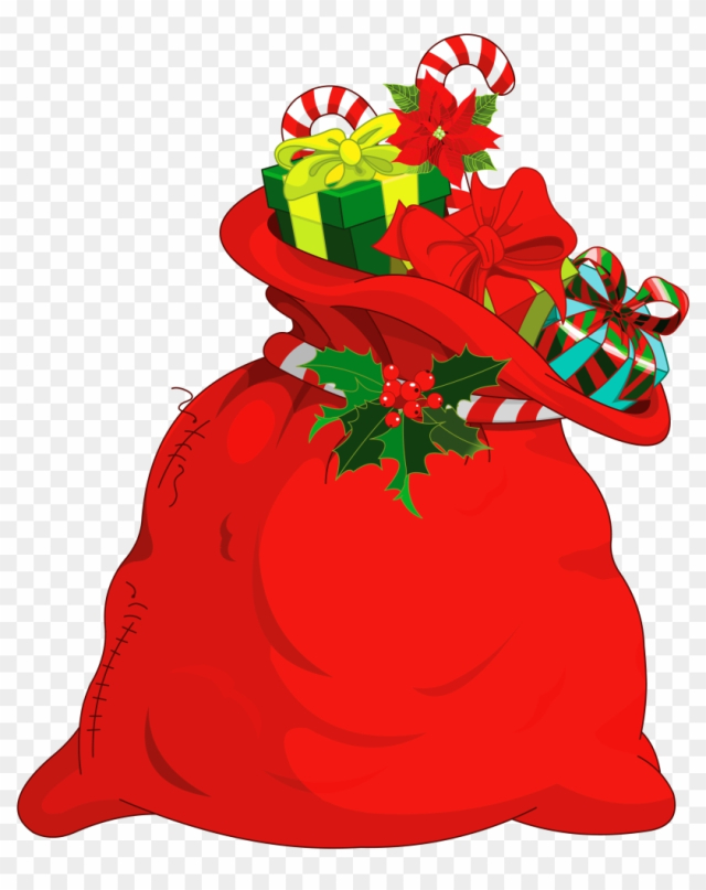 Free: Christmas Clipart Bag - Santa Bag Png - nohat.cc