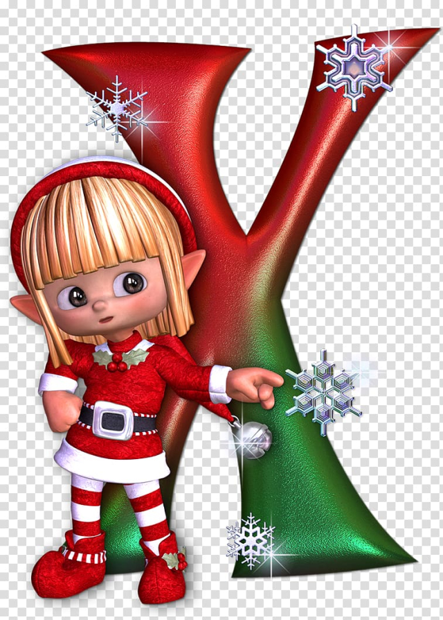 Free: Christmas elf Letter Alphabet, christmas transparent background ...
