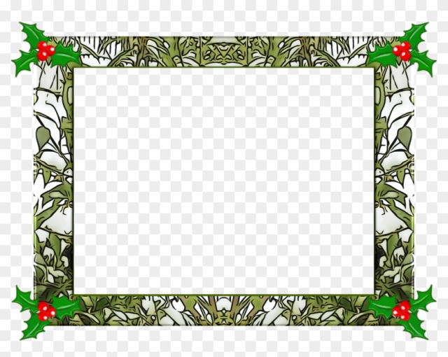 Free: Christmas Frame Christmas Holly - Transparent Png Christmas Photo ...