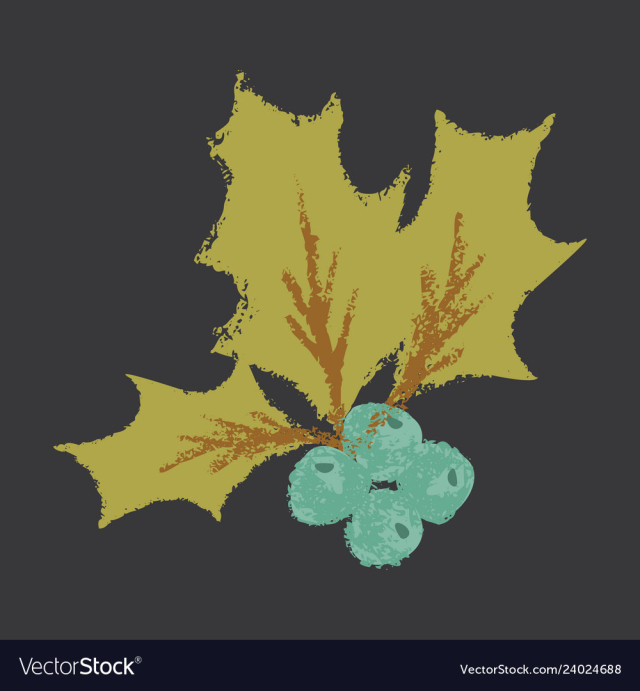 Free: Christmas holly icon symbol vector image - nohat.cc