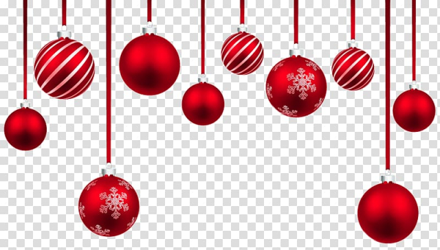 Red Christmas Ball Ornament Clipart