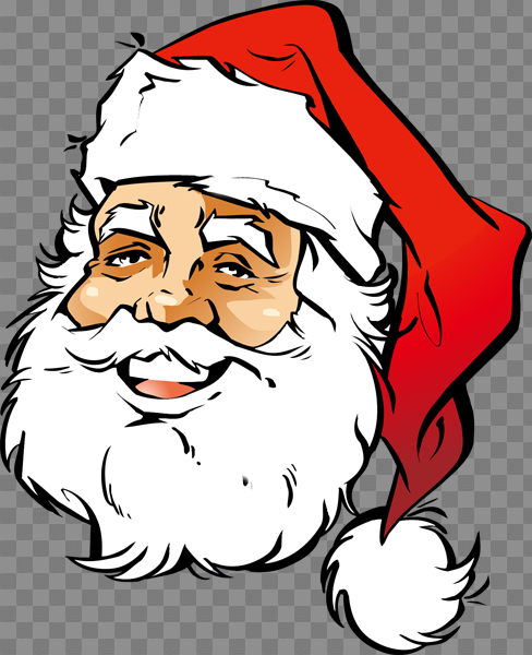 Free: Christmas Santa Face PNG Transparent Image - nohat.cc