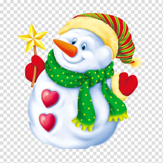 Free: Christmas Snowman , Snowman with a hat transparent background PNG ...