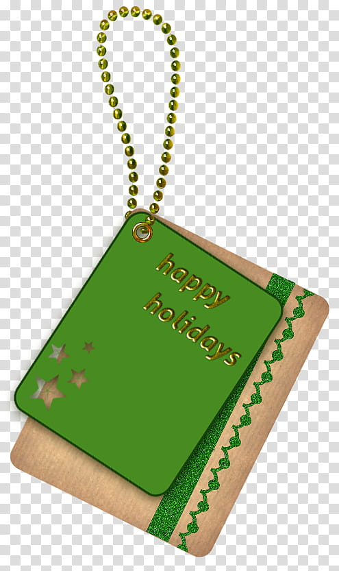 Free: Christmas tags, green keychain transparent background PNG clipart ...
