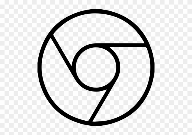 White Chrome Logo Google Chrome Logo Printed On Paper On White