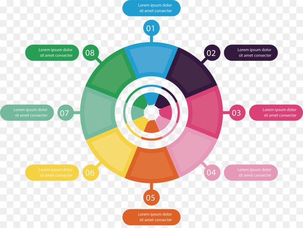 Free: Circle Chart Infographic - Color ring wheel chart - nohat.cc