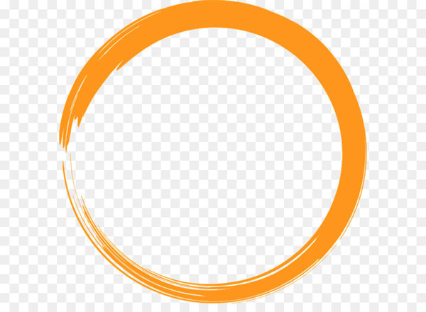 Free: Circle Icon - Painted orange circle - nohat.cc