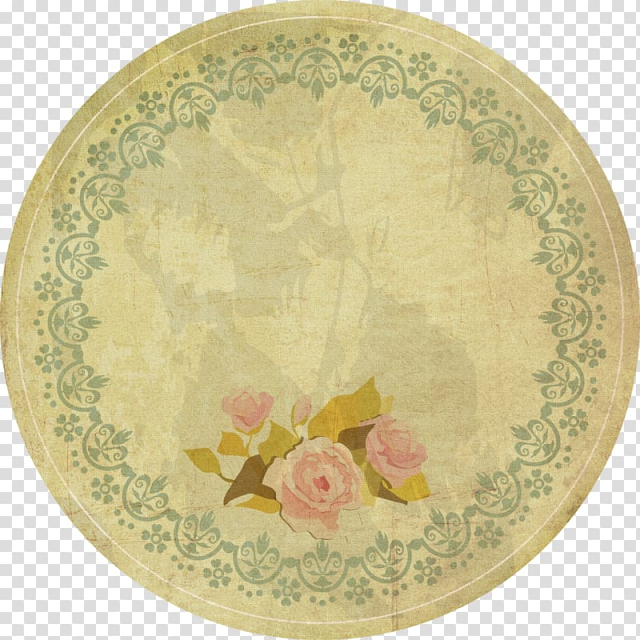 Free: Circle Motif, Retro Flower Shading tab transparent background PNG ...