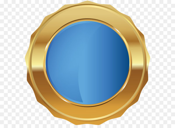 Free: Circle Product Design Microsoft Azure - Gold Blue Seal Badge PNG ...