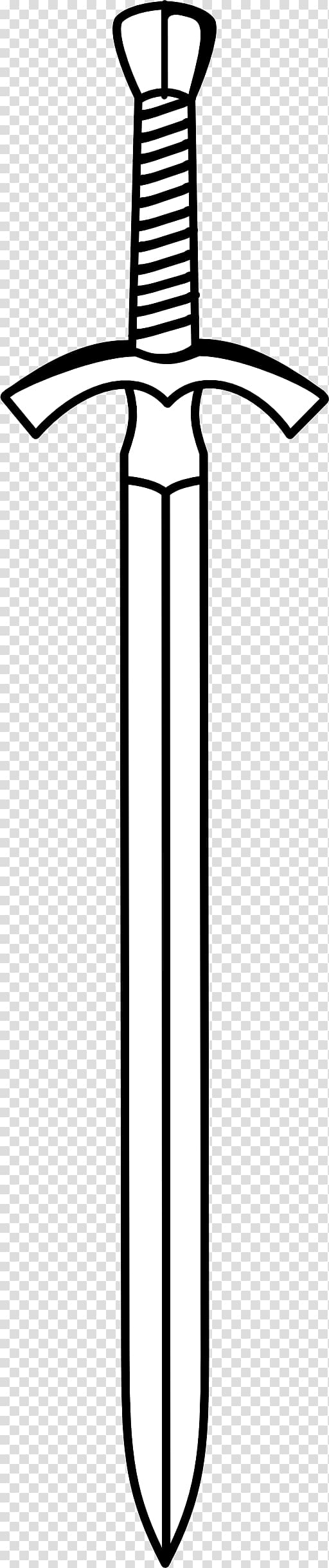 Free: Claymore illustration, Clash of Clans Sword Black and white Line ...