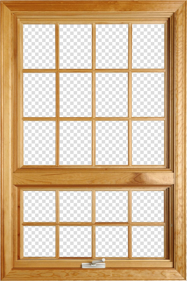 Free: Clear glass window with brown wooden frame illustration ...
