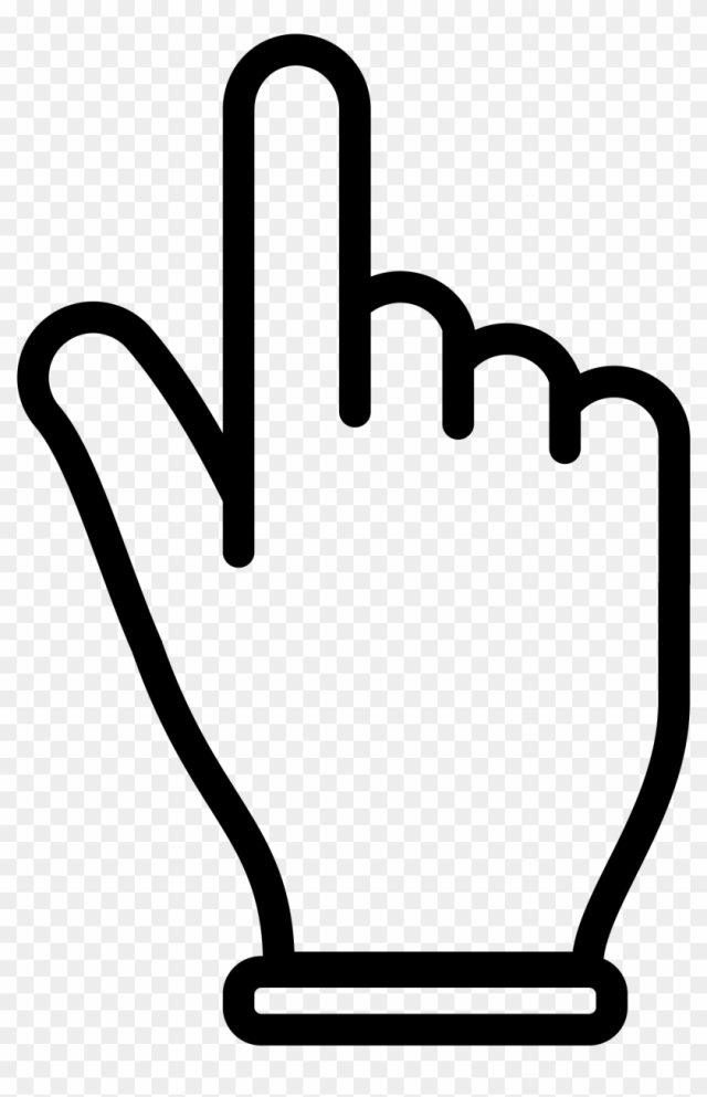 Free: Click Hand Png Black 2 - Mouse Cursor Png - nohat.cc