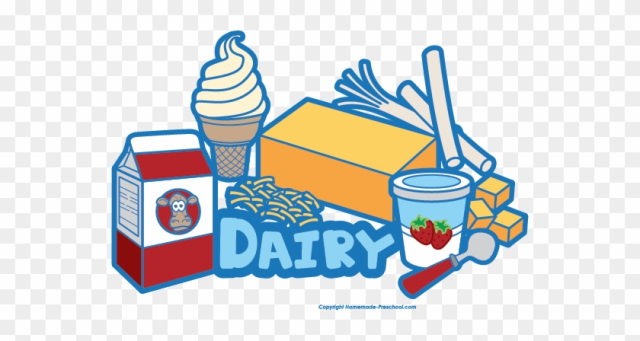 Dairy Food Group Clipart Five Food Groups Isolated Royalty Free Vector