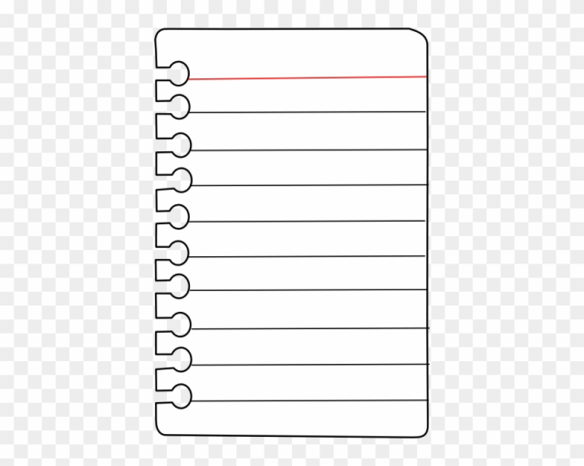 Free: Clip Art Lined Paper Clipart - Clipart Of Notebook Border - nohat.cc