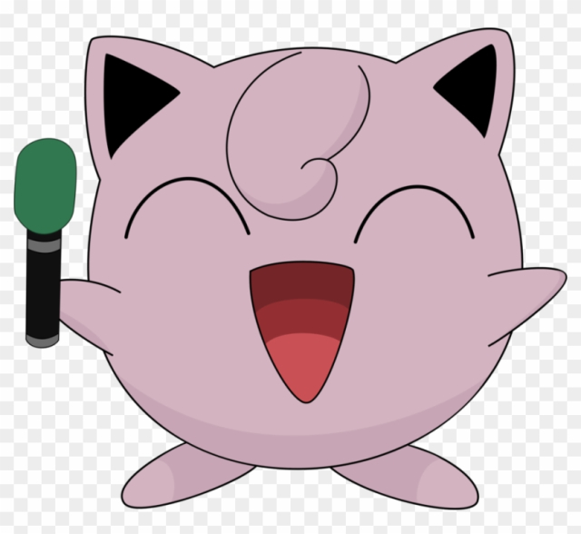 Free: Clip Art People Singing - Jigglypuff Microphone - nohat.cc