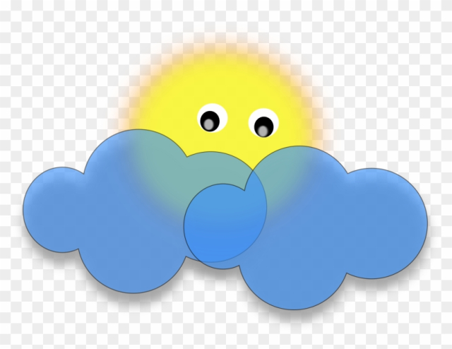 Free: Clipart Of Clouds And Sun Cloud - Sun And Clouds Clip Art - nohat.cc