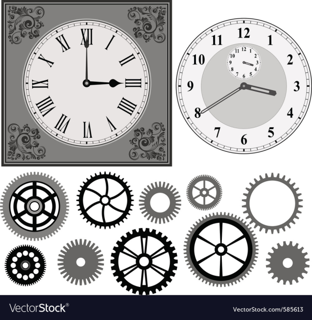 Free: Clocks vector image - nohat.cc