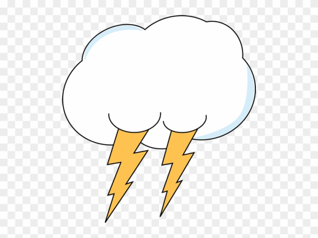 Free: Cloud Clip Art - White Cloud Lightning - nohat.cc