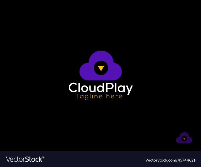 Free: cloud play logo - brand logo design - nohat.cc