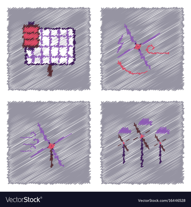 Free: Collection of flat shading style icons ecological vector image ...