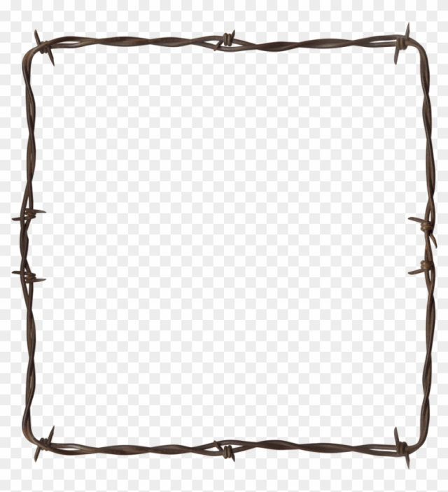 Free: Collection Of Free Wire Fencing Cliparts - Western Barbed Border ...