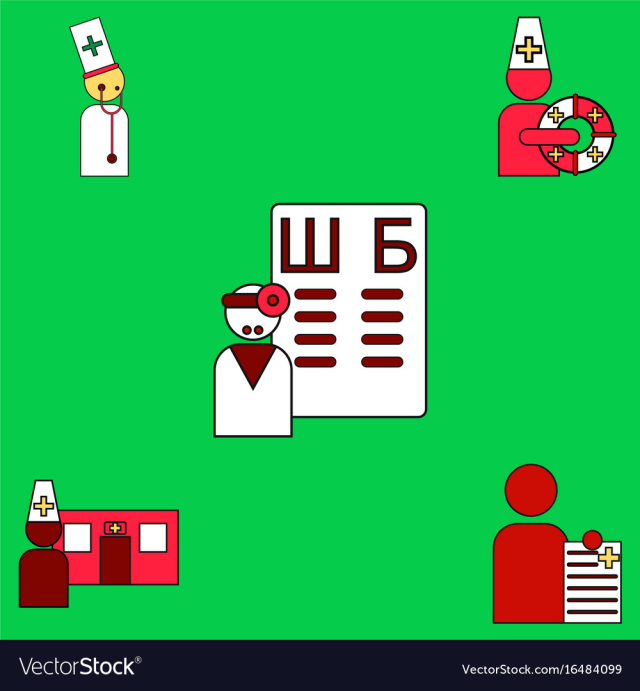 Free: Collection of icons and medical examination vector image - nohat.cc