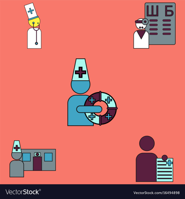 Free: Collection of icons and medical examination vector image - nohat.cc