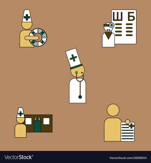 Free: Collection of icons and medical examination vector image - nohat.cc