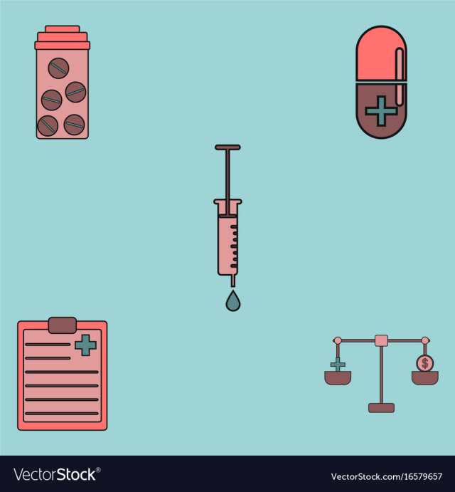 Free: Collection of icons and medical stuff vector image - nohat.cc