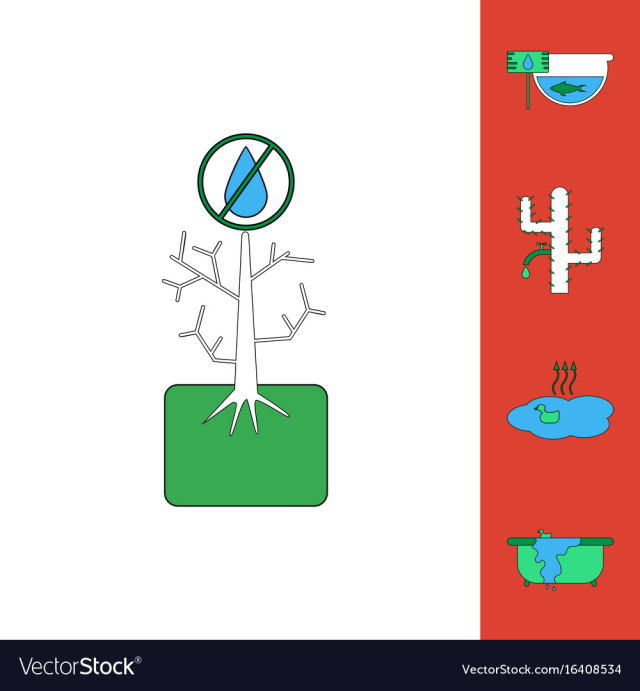 Free: Collection of icons and water scarcity vector image - nohat.cc