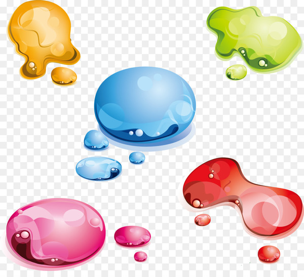 Free: Color Drop Clip art - Creative color droplets element - nohat.cc