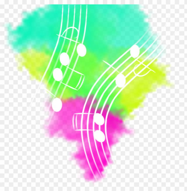 Free: color explosion with notes and music, music, explosion, - music ...