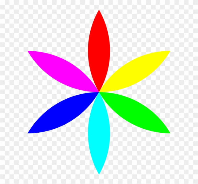 Free: Color Flower Clip Art - Flower Clip Art Colorful - nohat.cc