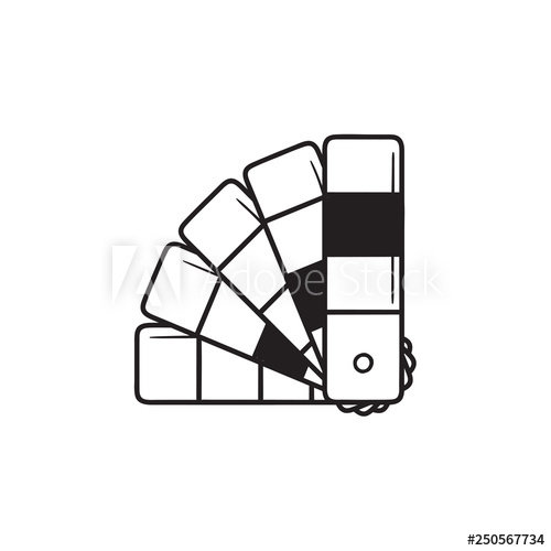 Free: Color palette guide hand drawn outline doodle icon - nohat.cc