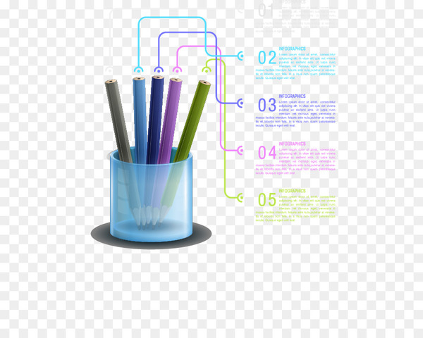 Free: Colored pencil Graphic design - PPT Creative color pencil ...