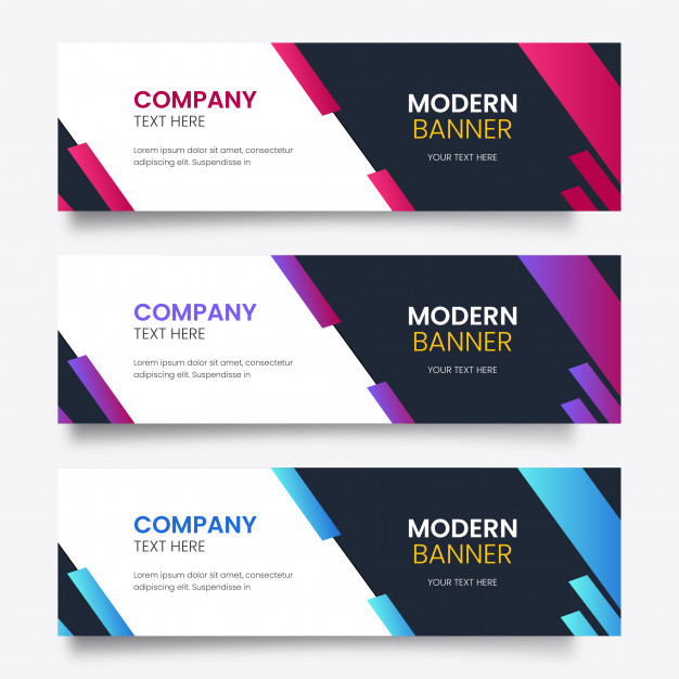 Free: Colorful modern banner Free Vector - nohat.cc