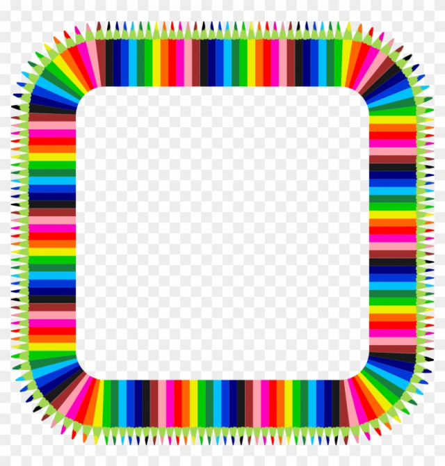 Free: Colorful Pencils Frame 3 Icons Png - Colored Pencil Frame Png ...