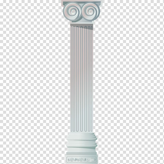 Free: Column Architecture, White building columns transparent ...