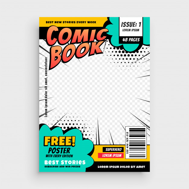 Free: Comic book page cover design concept Free Vector - nohat.cc