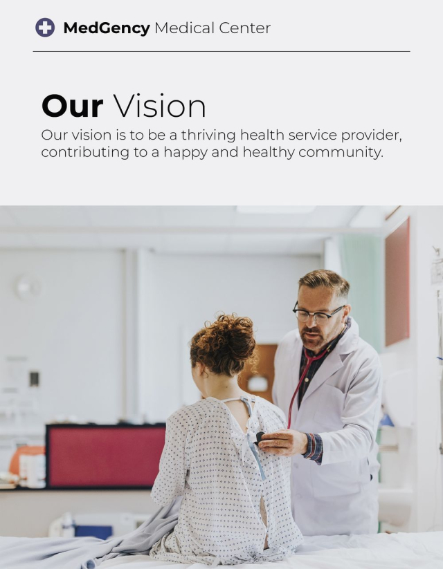 Free: Company vision flyer template, medical | Free PSD Template ...