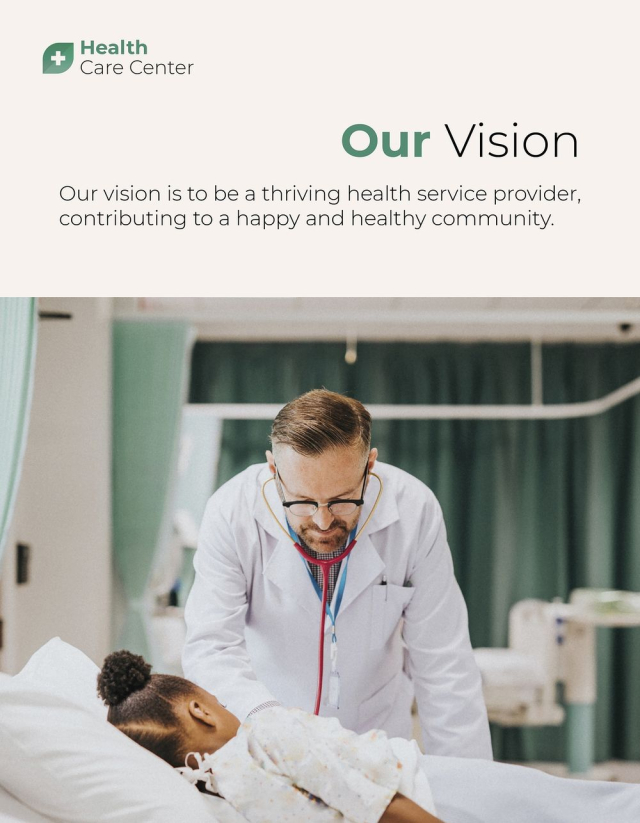Free: Company vision flyer template, medical | Free PSD Template ...