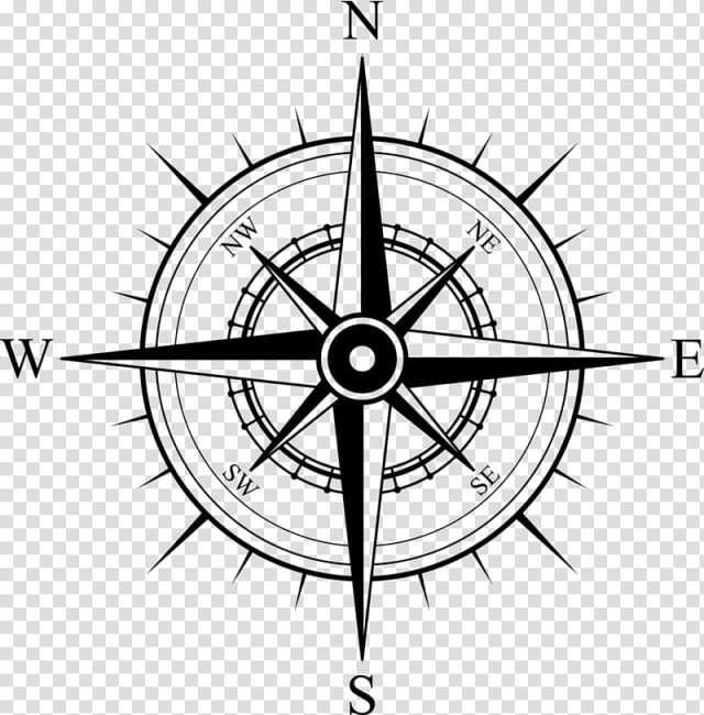 North Arrow Transparent Background Compass Rose North North Arrow