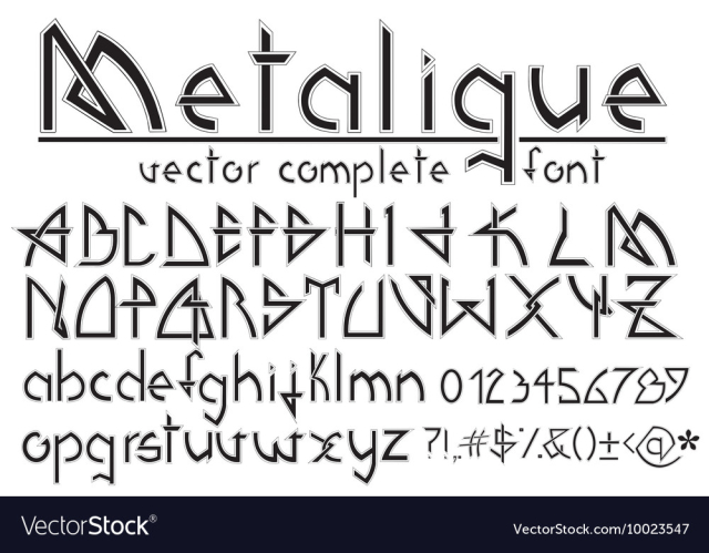Free: Complete font set vector image - nohat.cc