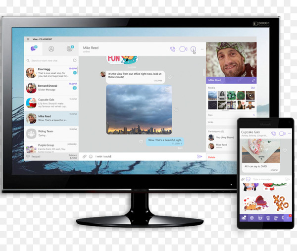 Free: Computer Monitors Viber Computer Software Display device - viber - nohat.cc
