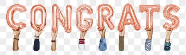 Free: Congrats balloon png word sticker, | Free PNG - rawpixel - nohat.cc