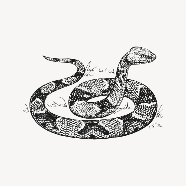 Free: Copperhead snake clipart, drawing illustration | Free Vector ...