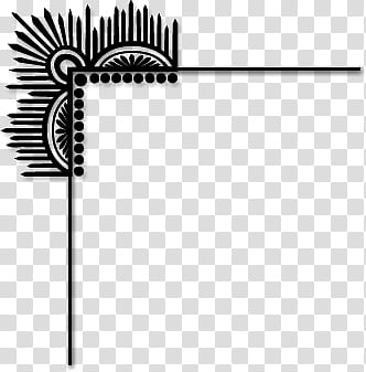 Free: Corners Stamps, black line illustration transparent background ...