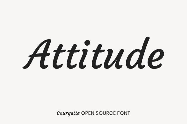 Free: Courgette open source font by Karolina | Free Font Add-on ...